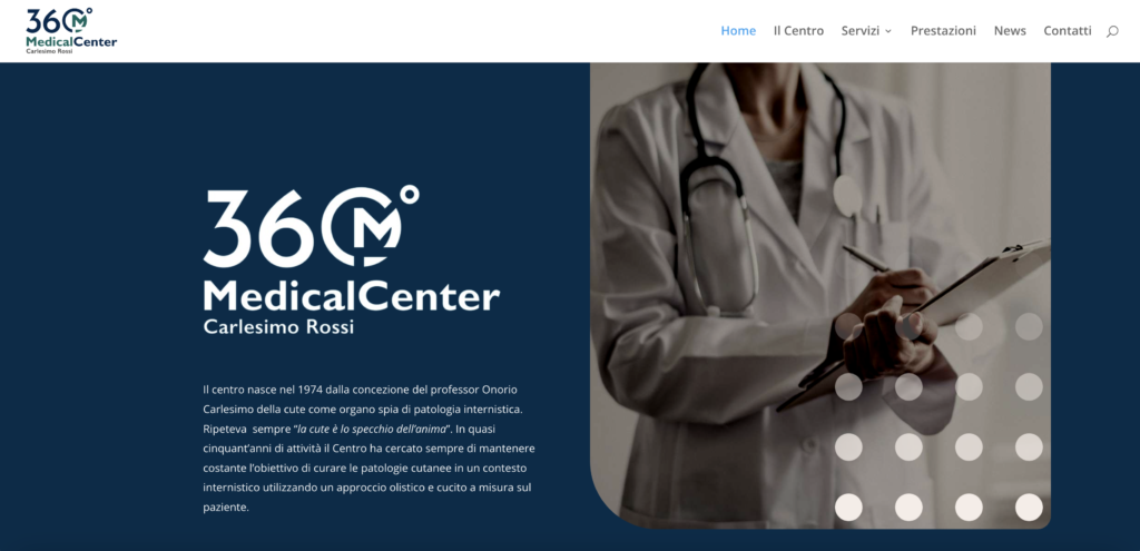 Nuovo Sito Web di 360 Medical Center - Supernova Data